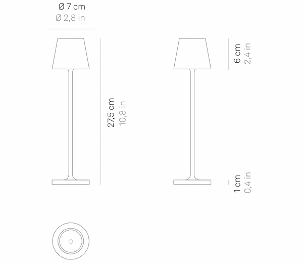 Poldina Pro Micro Table Lamp - Capri Blue – Waiting On Martha
