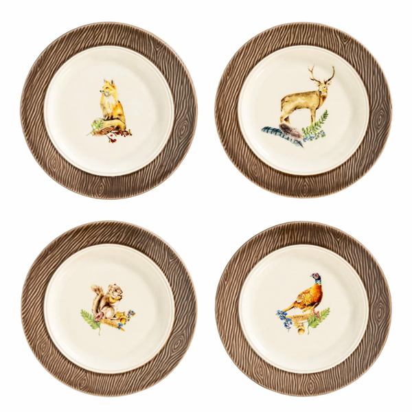 Juliska Forest Walk Animal Cocktail Plates - Set of 4 LAST CHANCE ...