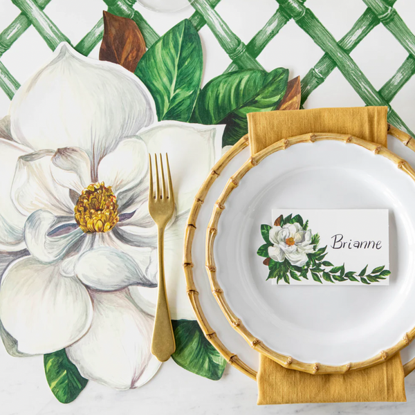 Green Bamboo Lattice Placemat – Waiting On Martha