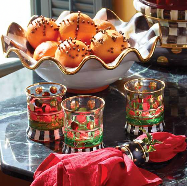 MacKenzie Childs Courtly Check Medium Fluted Serving Bowl – Waiting On ...