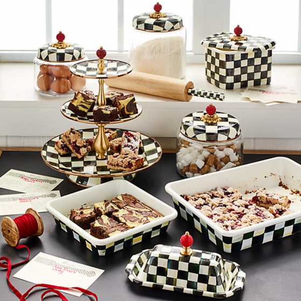 MacKenzie Childs Courtly Check Enamel Butter Box – Waiting On Martha