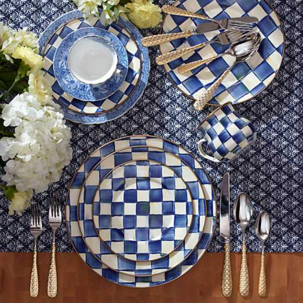 MacKenzie Childs Royal Check Enamel Dinner Plate – Waiting On Martha