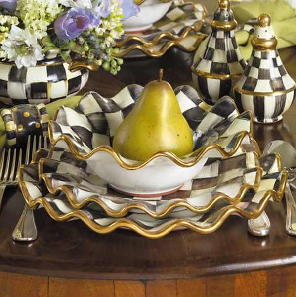 MacKenzie Childs Courtly Check Fluted Dinner Plate – Waiting On Martha